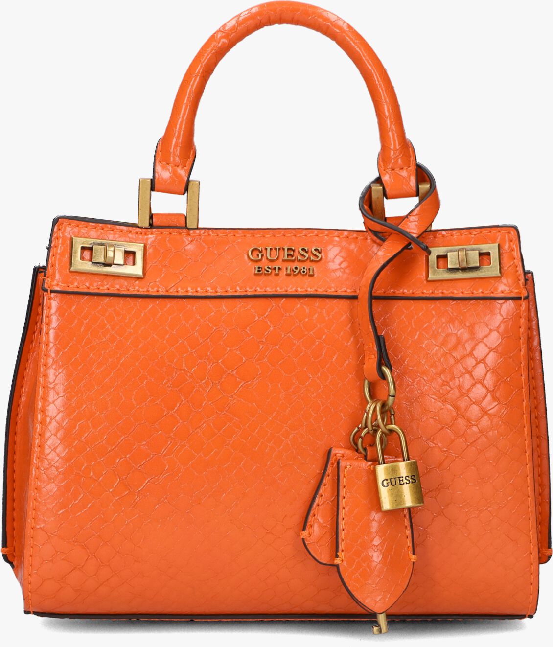 Oranje GUESS Handtas KATEY MINI SATCHEL | Omoda