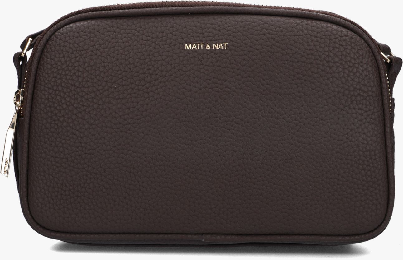 Bruine MATT & NAT Schoudertas PAIR | Omoda