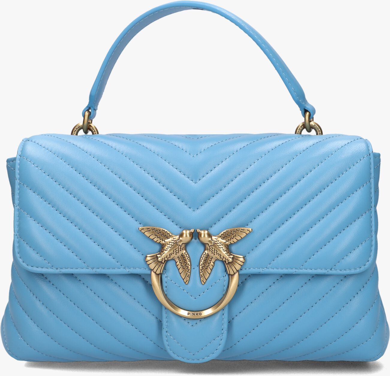Lichtblauwe PINKO Handtas LOVE LADY PUFF CLASSIC CL | Omoda