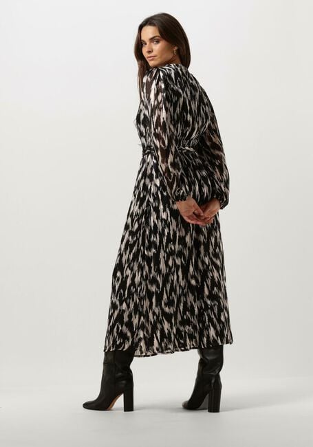 Zwarte Neo Noir Midi Jurk Louise Cheer Vibe Dress Omoda