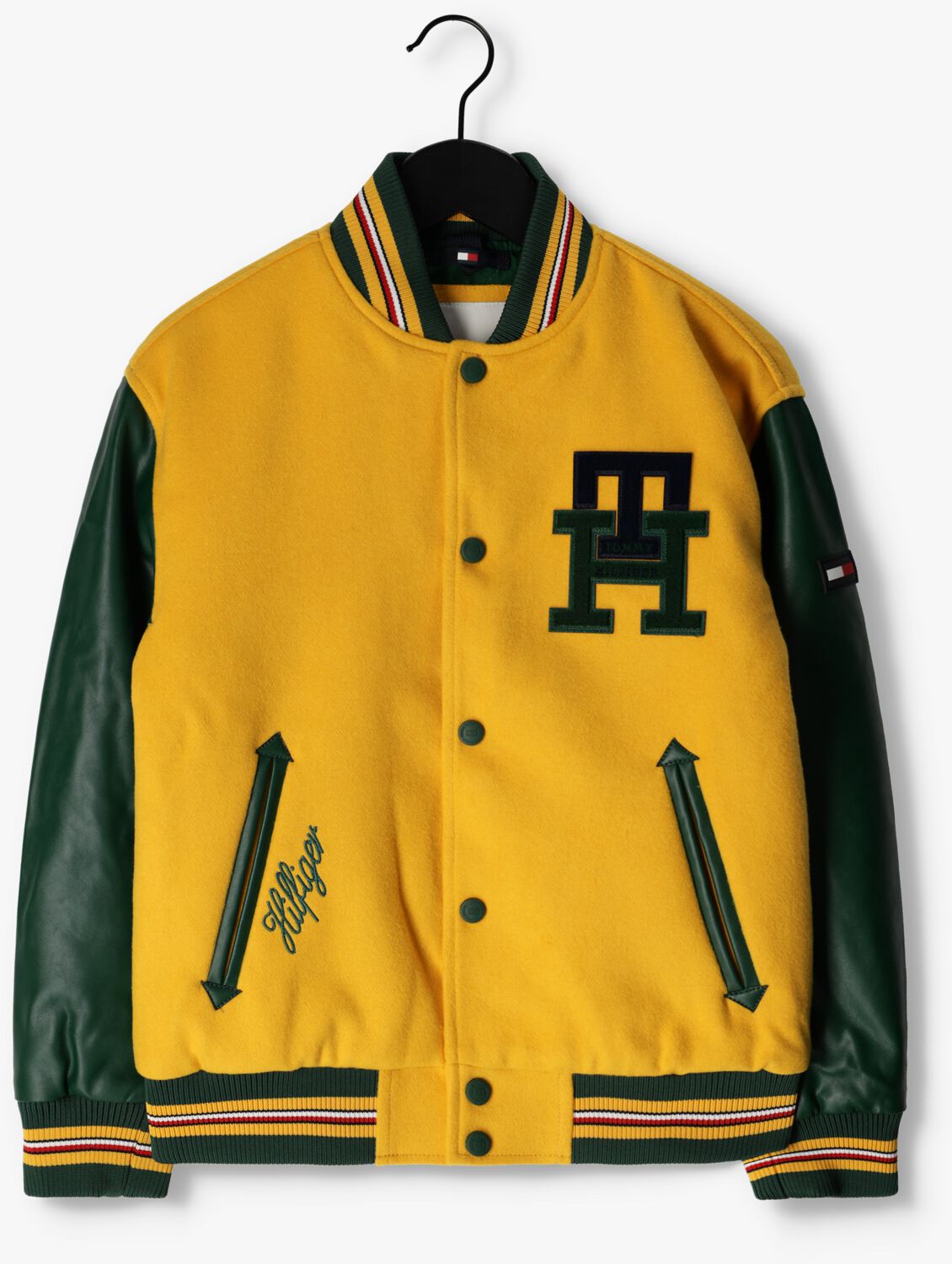 Gele TOMMY HILFIGER Jack U LETTERMAN VARSITY JACKET | Omoda