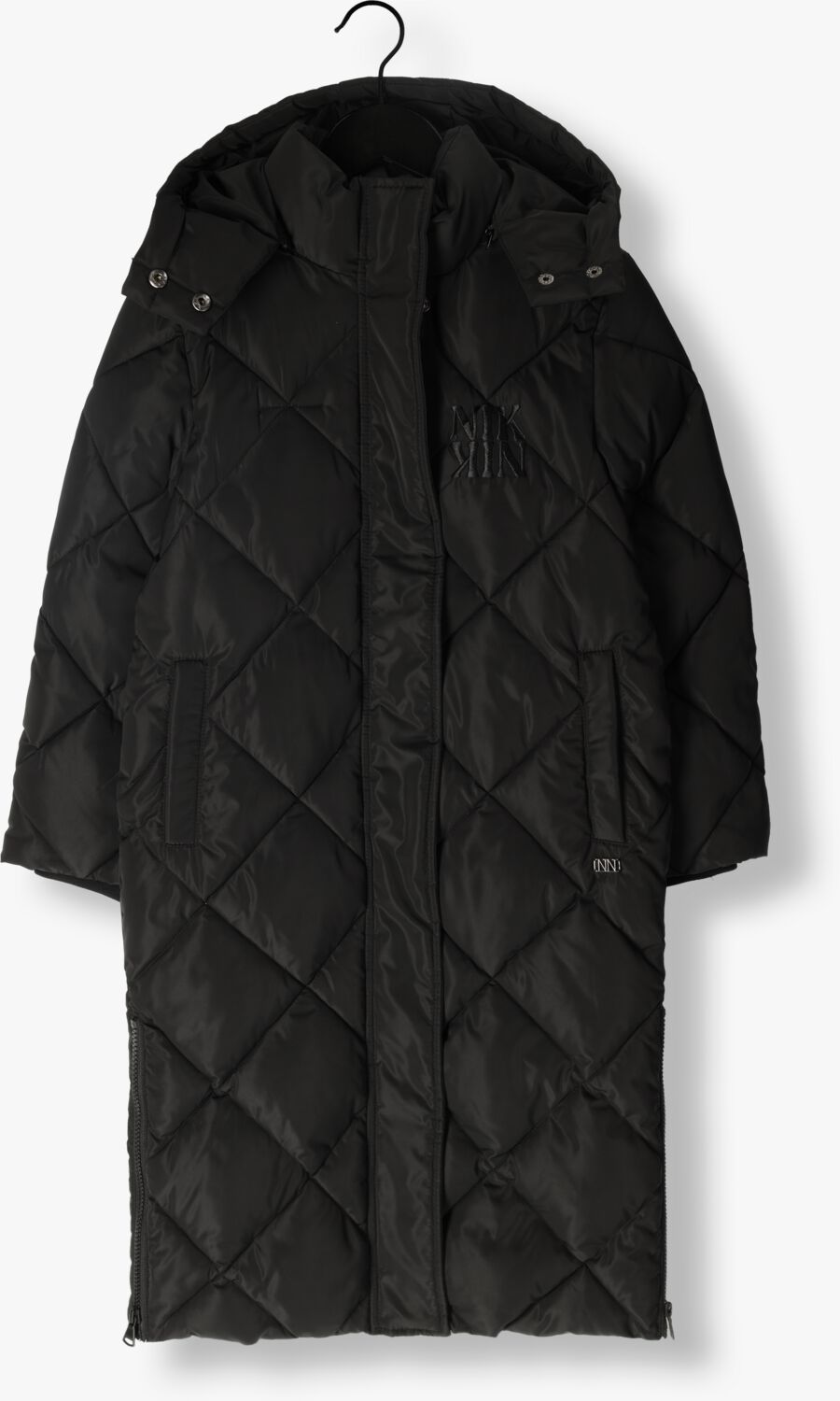 Zwarte NIK & NIK Gewatteerde jas LONG PUFFER | Omoda