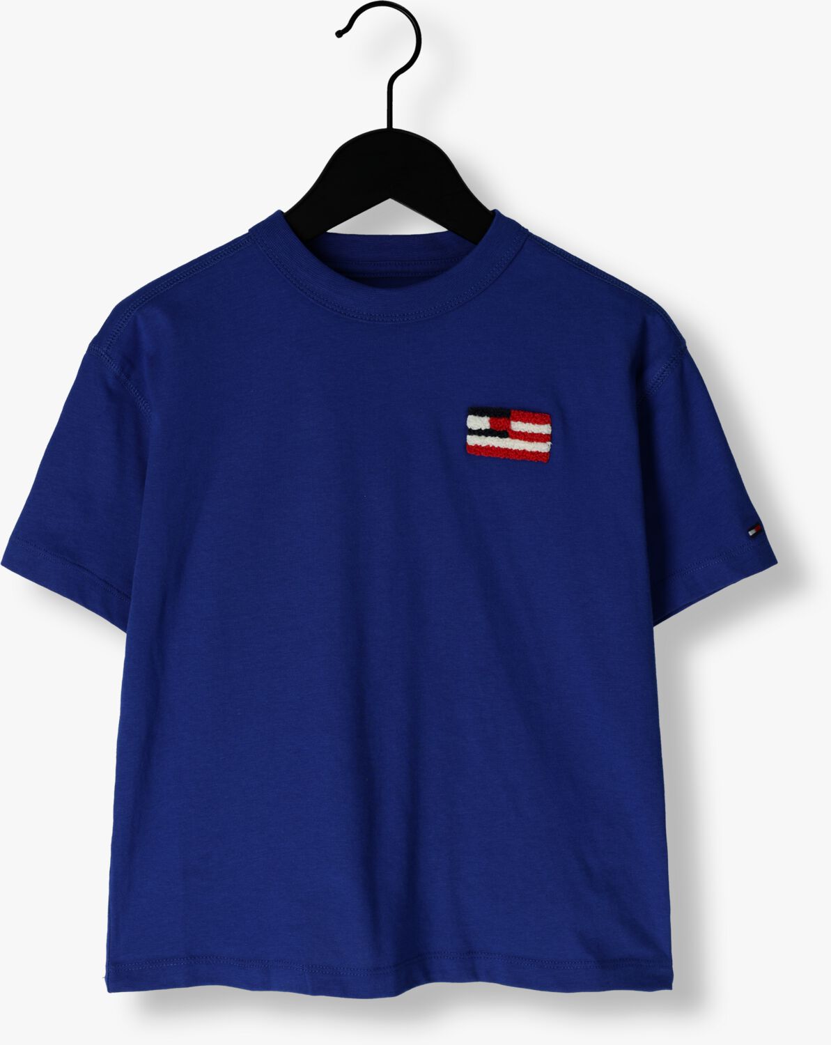 Blauwe TOMMY HILFIGER T-shirt HILFIGER FLAG TERRY EMB TEE SS | Omoda