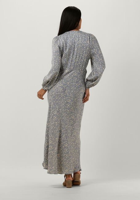 Blauwe SECOND FEMALE Maxi jurk RATTAN DRESS | Omoda
