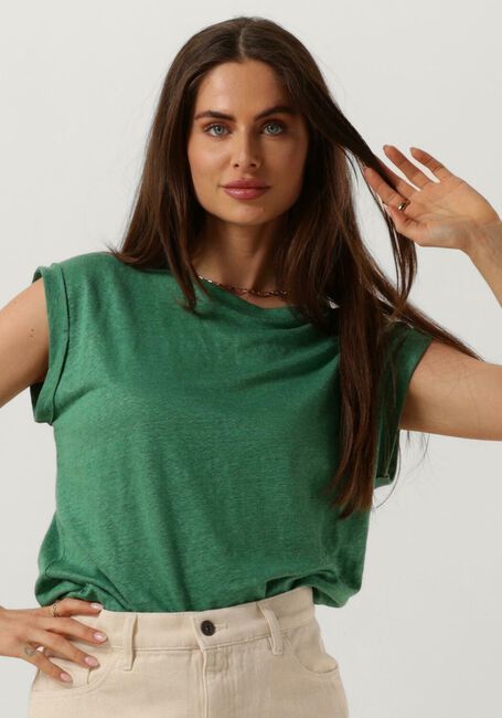 Groene BY-BAR Top THELMA LINEN TOP | Omoda
