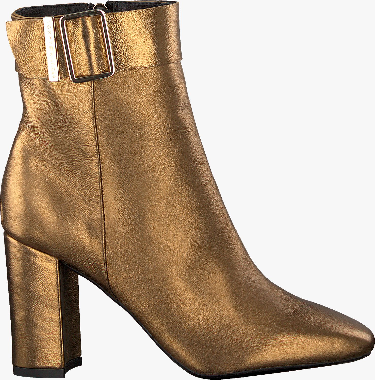 Gouden TOMMY HILFIGER Enkellaarsjes SQUARE TOE | Omoda
