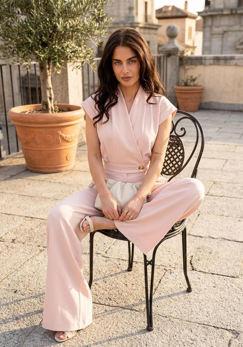 Lichtroze CAROLINE BISS Jumpsuit 1505 | Omoda