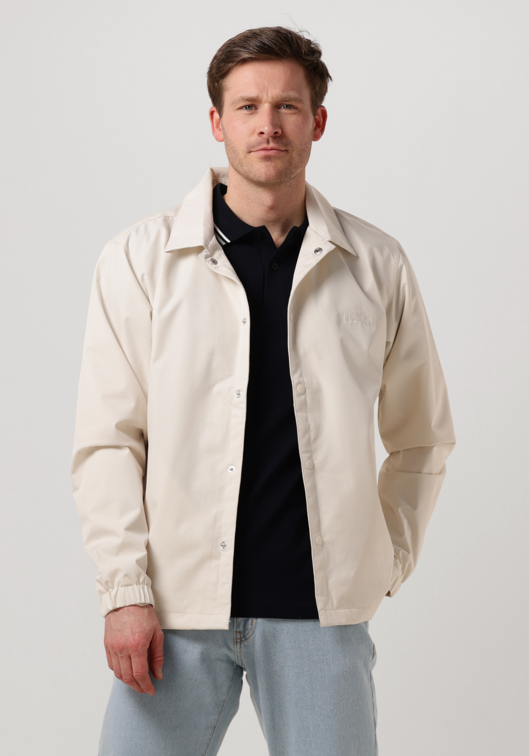 Gebroken wit WOODBIRD Jack FRANE COACH JACKET | Omoda