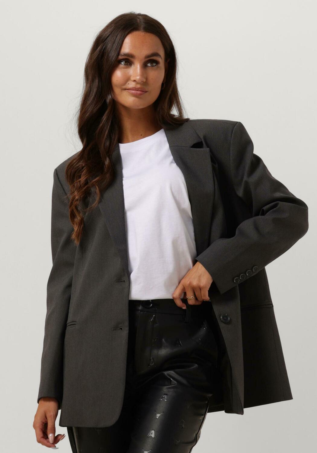 Grijze ALIX THE LABEL Blazer STRETCH OVERSIZED BLAZER | Omoda