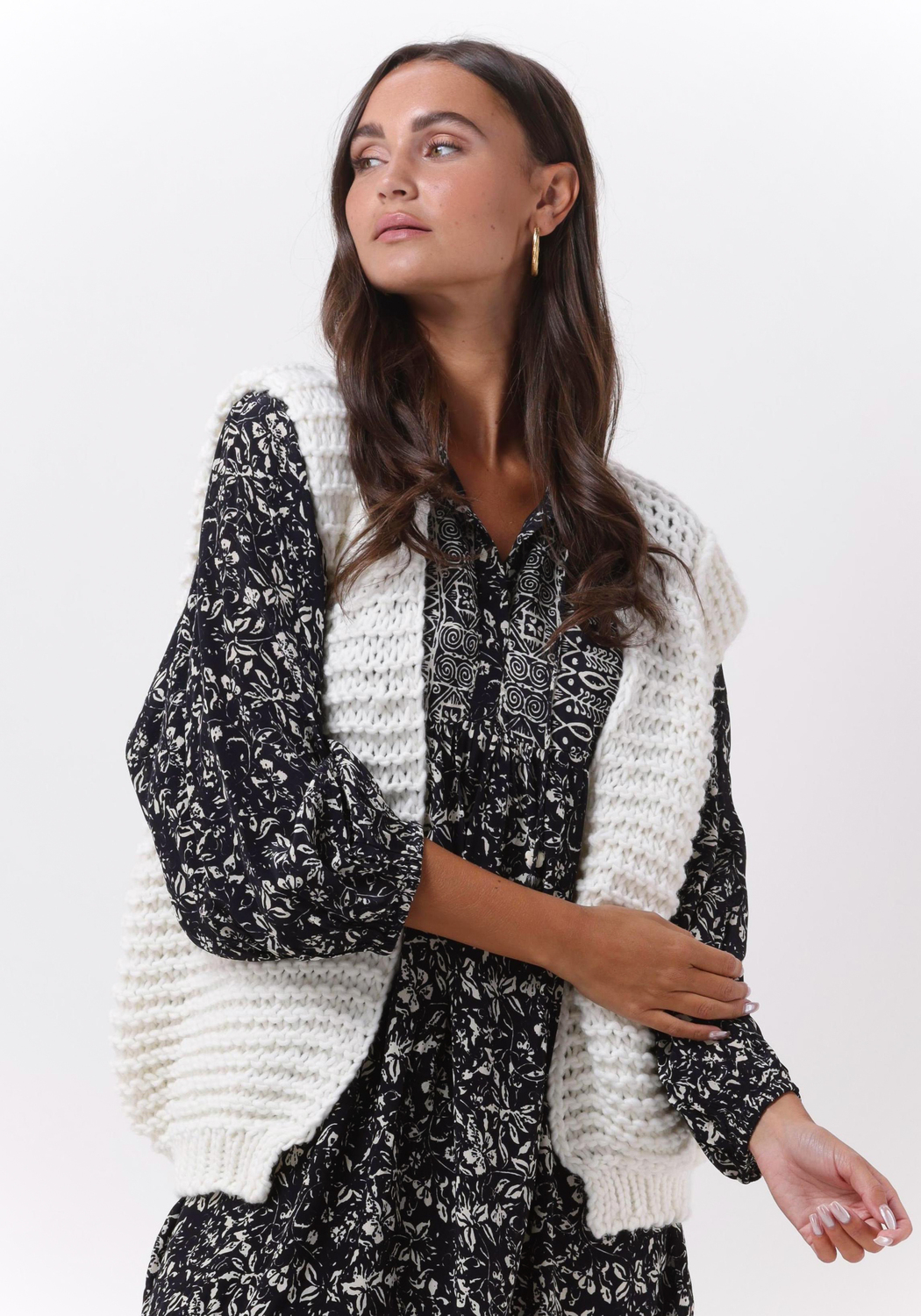 Gebroken wit NOTRE-V Gilet KNIT GILET | Omoda