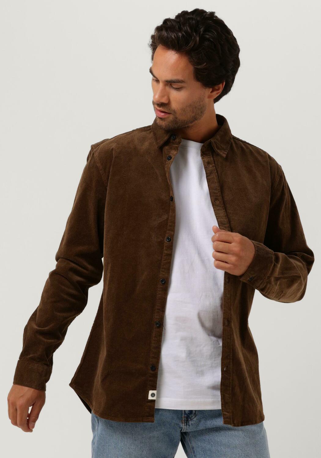 ANERKJENDT Surchemise AKLEIF CORDUROY SHIRT en camel | Omoda