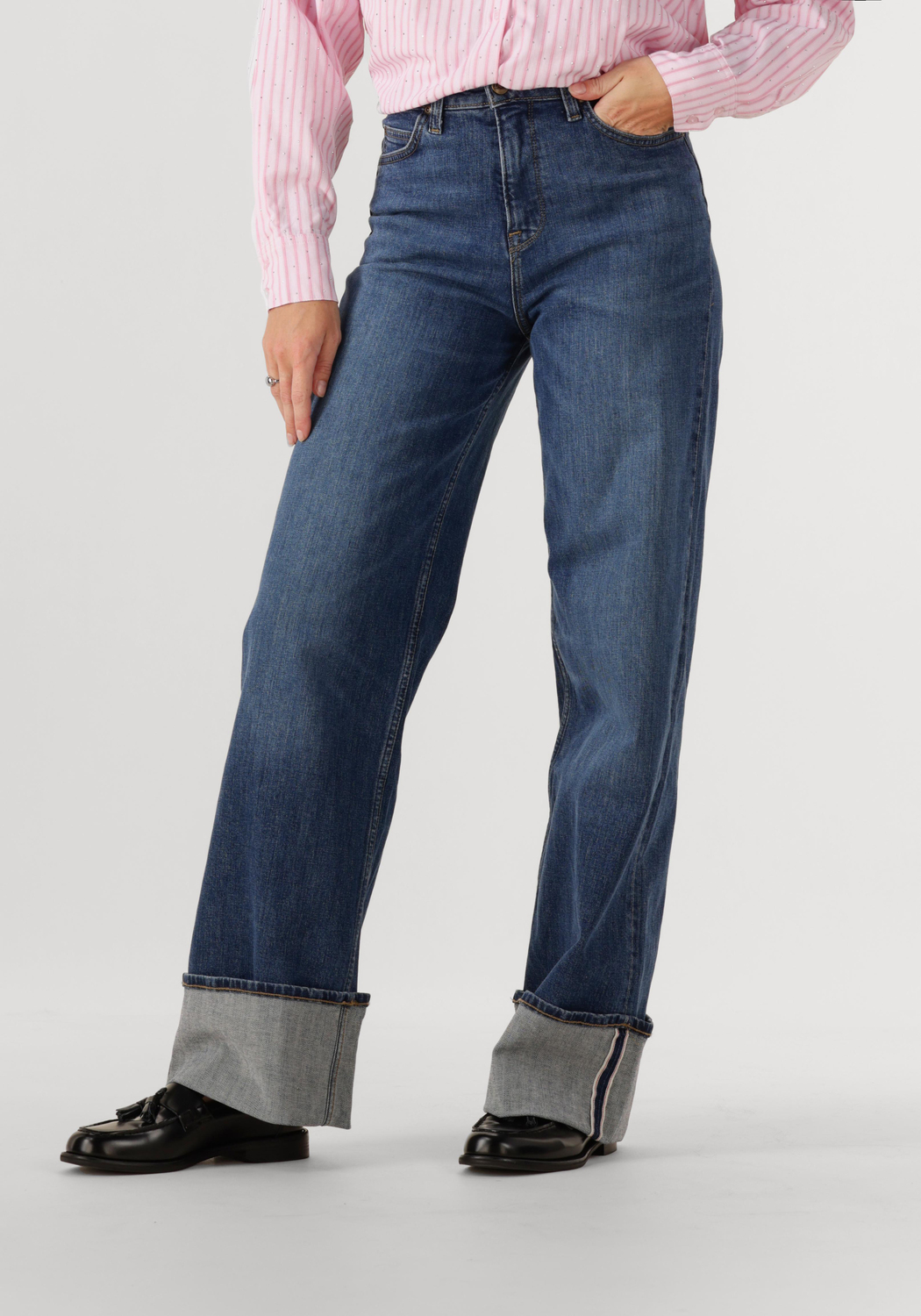 Blauwe LEE Flared jeans STELLA A LINE | Omoda