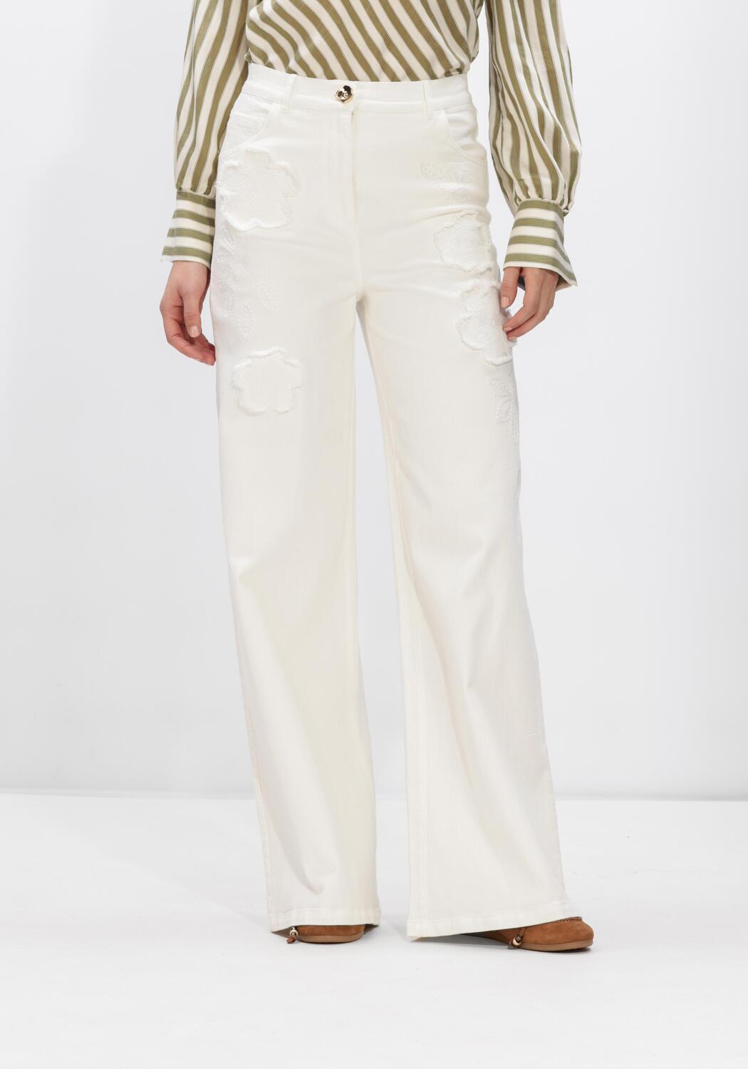Creme CAROLINE BISS Wide jeans 1888 | Omoda