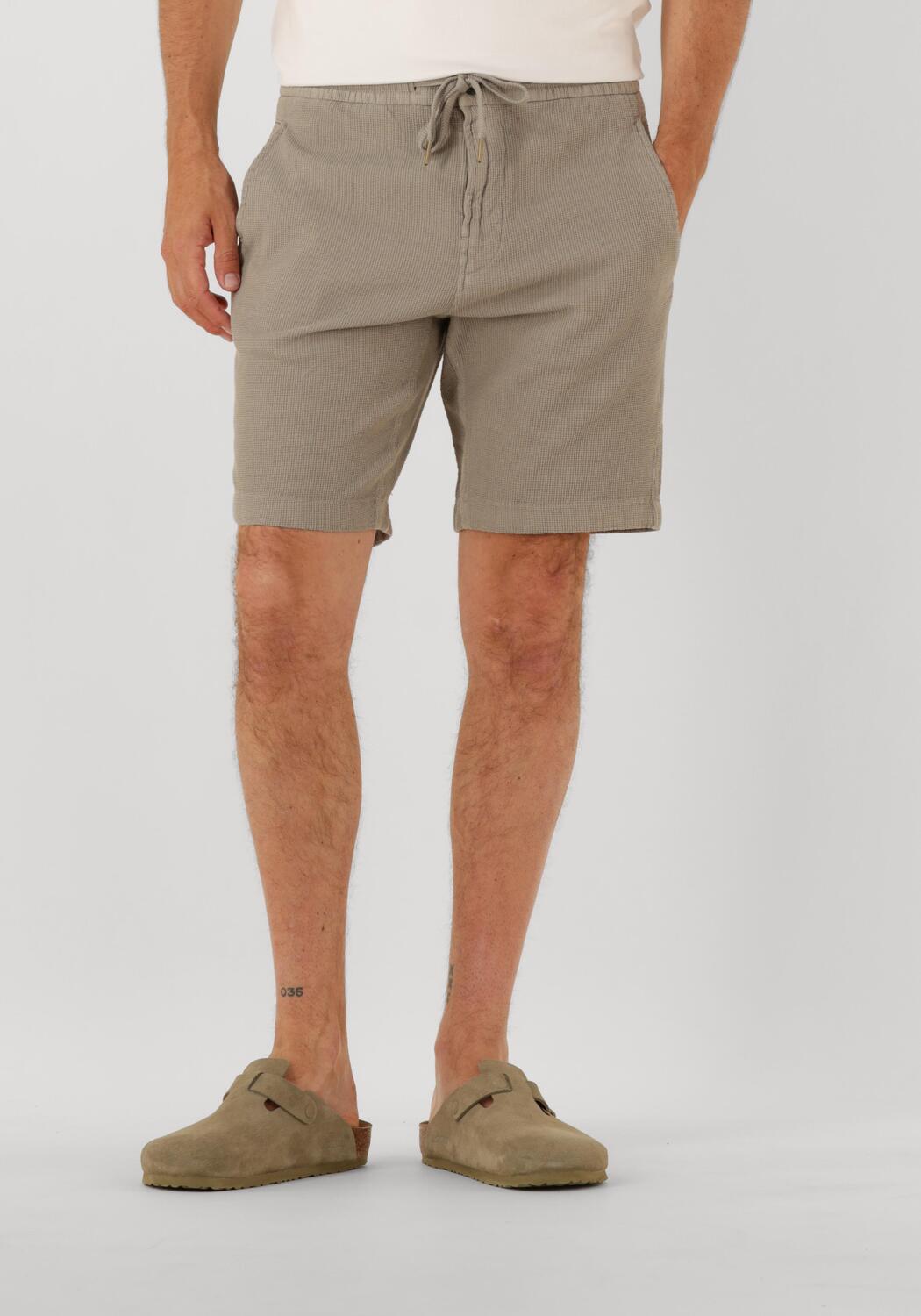 Grijze CAST IRON Korte broek CHINO SHORTS STRUCTURE | Omoda