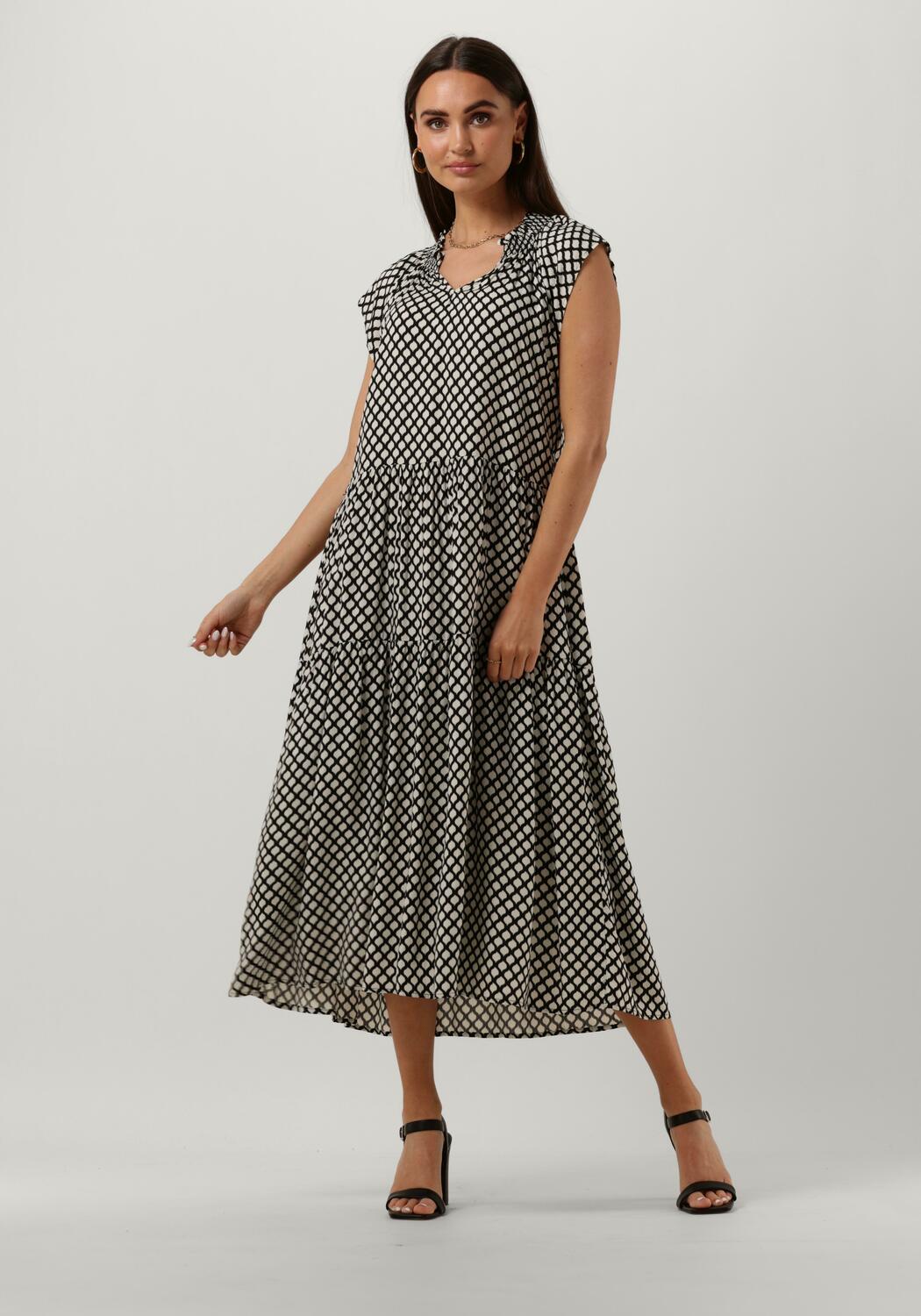 Zwarte NEO NOIR Midi jurk SERENA PERFECT DROP DRESS | Omoda